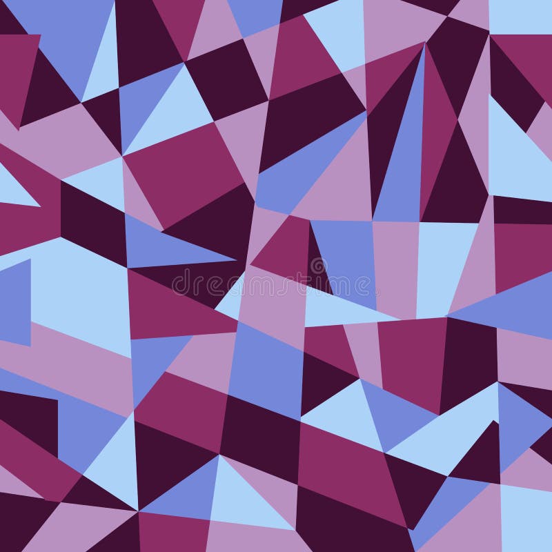 Abstract Geometric Seamless Pattern in Trend Colors. Stock Illustration ...