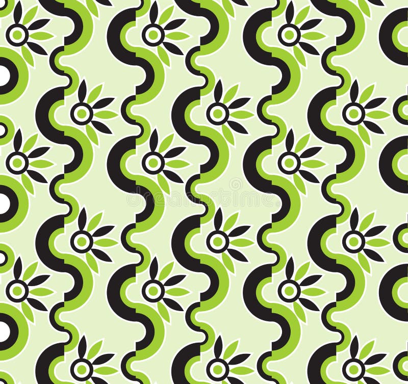 Seamless Geometrical Wallpaper Stock Vector - Illustration of flowers ...