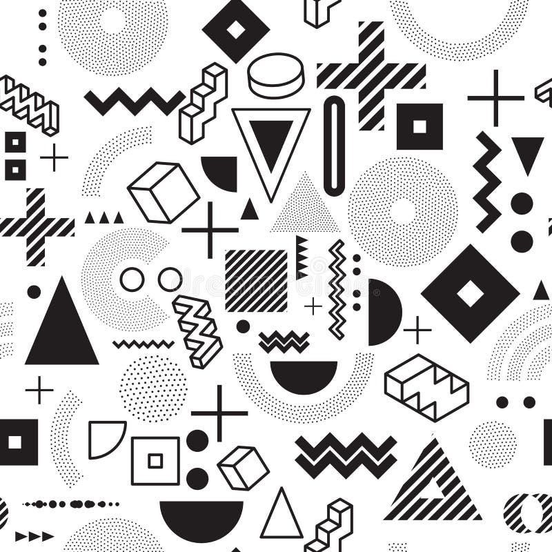 Seamless geometrisk modell vektor illustrationer. Illustration av ...