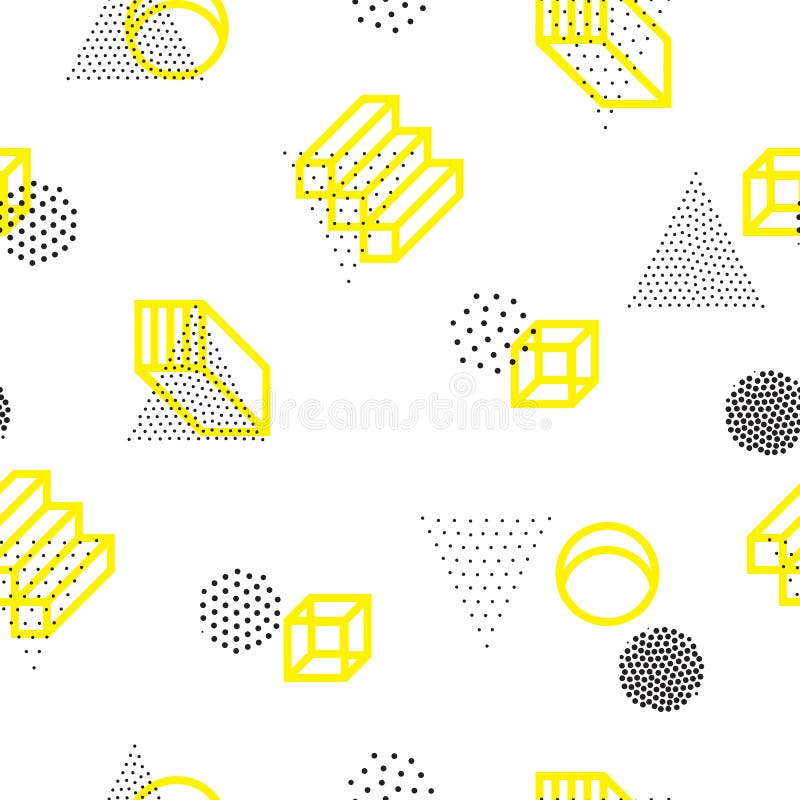 Seamless geometrisk modell vektor illustrationer. Illustration av ...