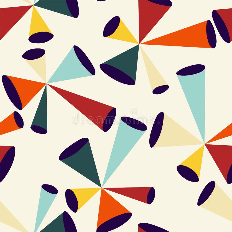 Seamless Geometry Abstract Cute Pattern Stock Vector - Illustration of ...