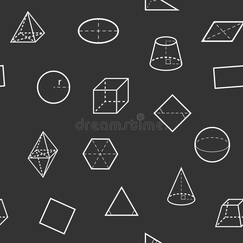 Seamless Geometry Science Pattern. Stock Vector - Illustration of ...