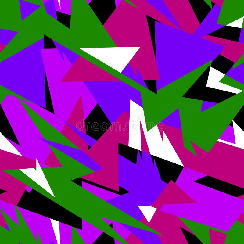 Seamless Geometry Urban Pattern with Triangular Elements and Grunge ...