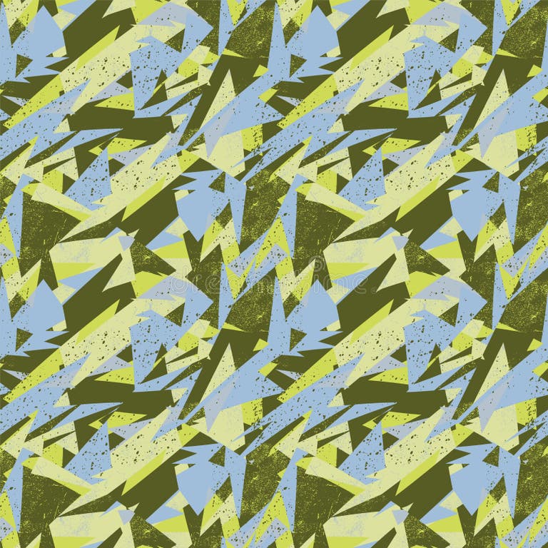 Seamless Geometry Urban Pattern with Triangular Elements and Grunge ...