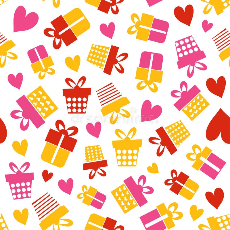 Seamless Gift Boxes Ornament.Vector Illustration Stock Vector ...