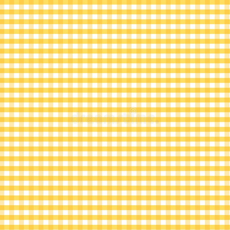 Seamless Gingham Background, Golden Yellow Stock Vector - Illustration of pattern, strip: 5712499