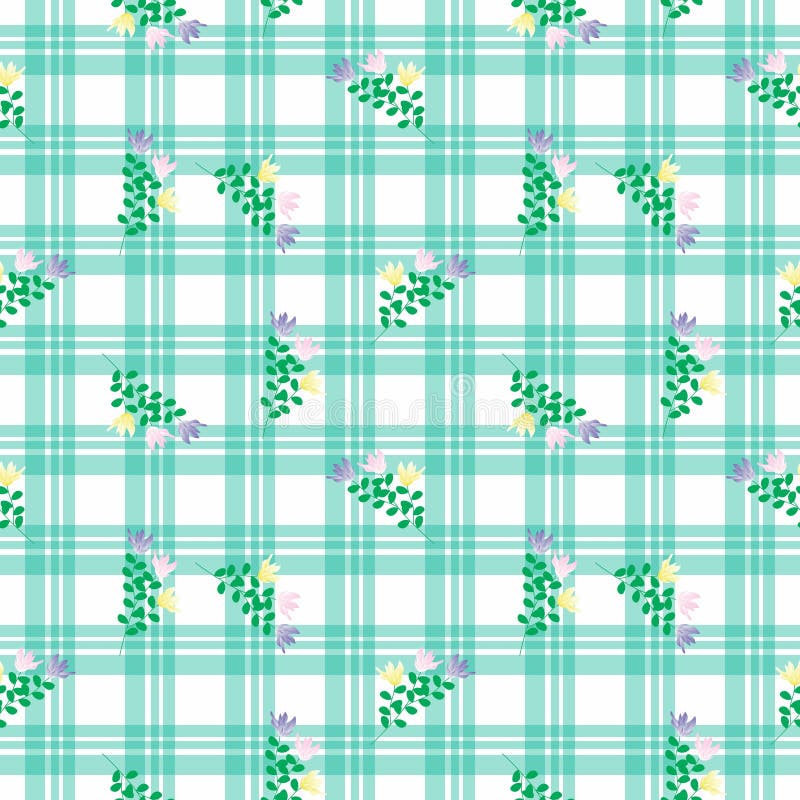 Seamless Gingham Pattern. Vector Illustrations Stock Vector ...