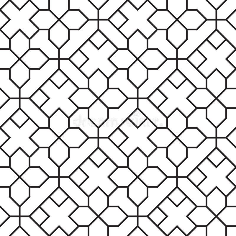 Seamless girih pattern stock vector. Illustration of interlacing - 60074504