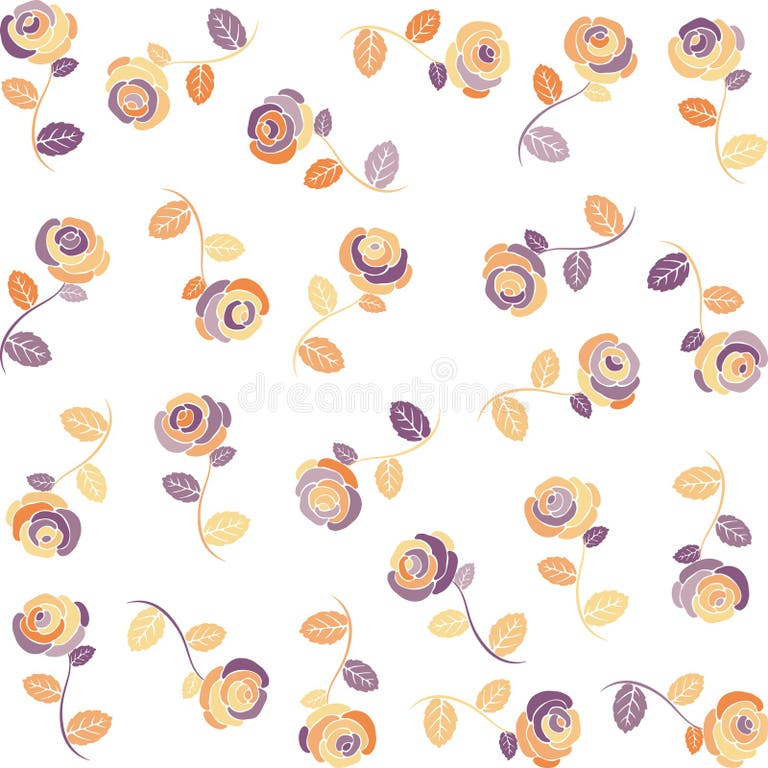 Seamless Glamorous Roses Background - Vector Illustration Stock Vector ...