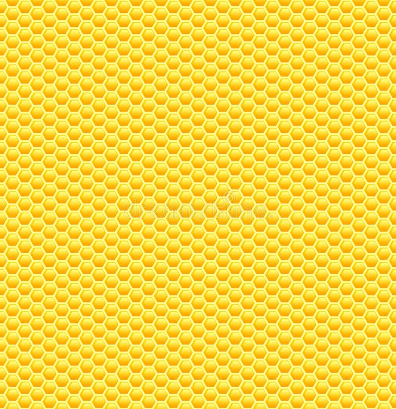 Yellow Honeycomb Pattern