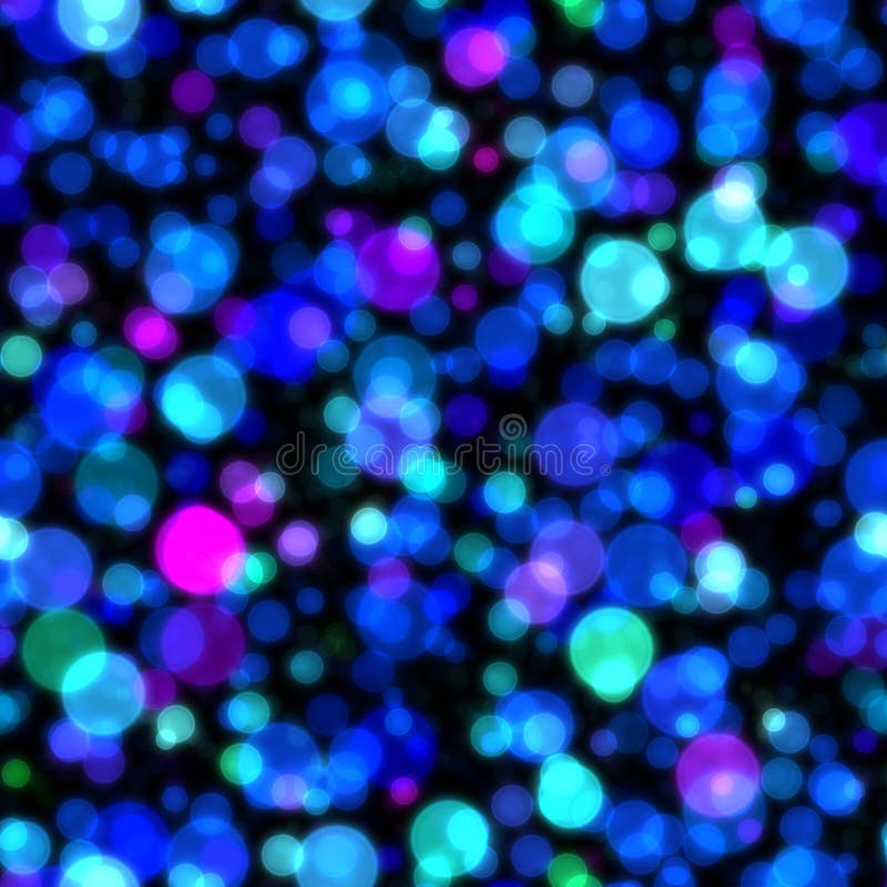 Glow Bokeh Background. Colorful Seamless Pattern with Glitter Particles ...