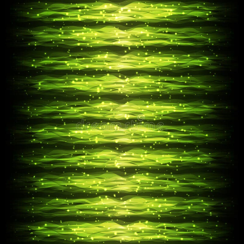 Seamless Glowing Pattern of Vertical Light Green Wave Lines Stock ...