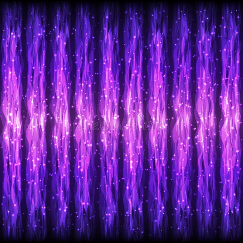 Seamless Glowing Pattern of Vertical Violet Wave Lines for App, Stock ...