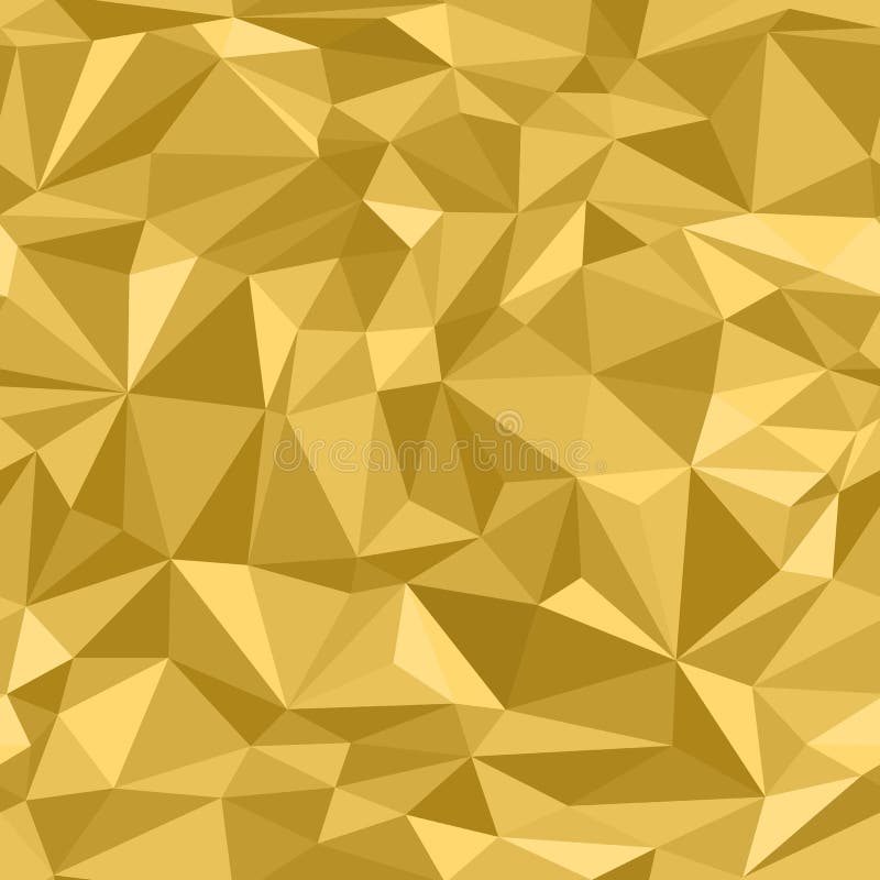 Seamless Gold Abstract Pattern. Imitation of Print of Golden Crumpled ...