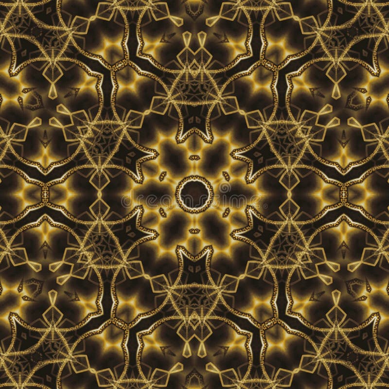 Seamless Gold Background Design Art of Floral Pattern Art Suitable ...