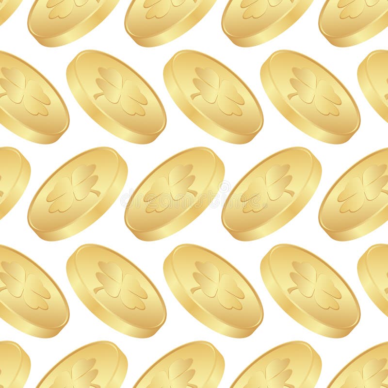 Seamless of gold coins stock vector. Illustration of tradition - 85166464