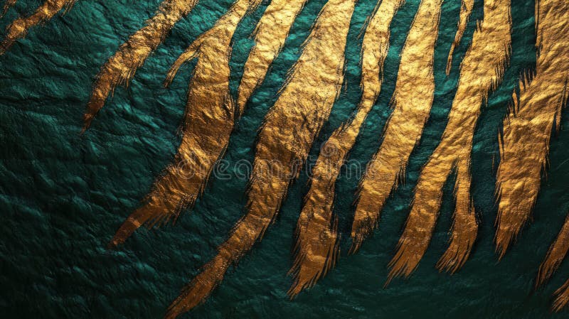 Seamless Gold and Emerald Tiger Stripe Macro Texture Stock Illustration ...