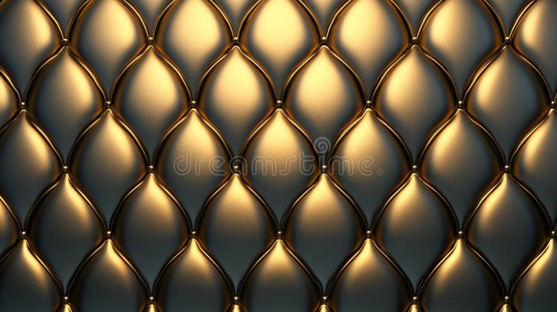 Seamless Gold Geometric Pattern, Luxury Background Texture with Light ...