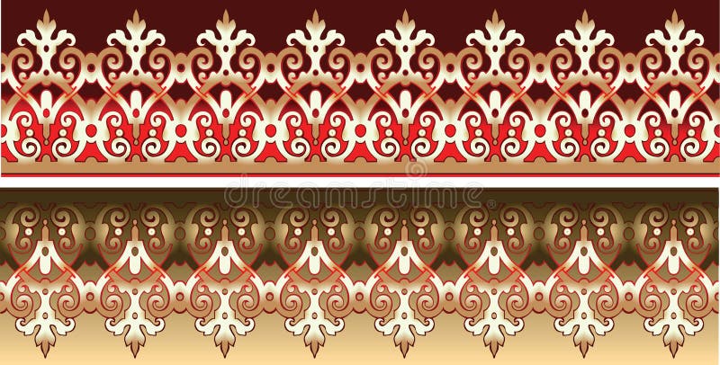 Red Gold Lace Background stock vector. Illustration of line - 4415112