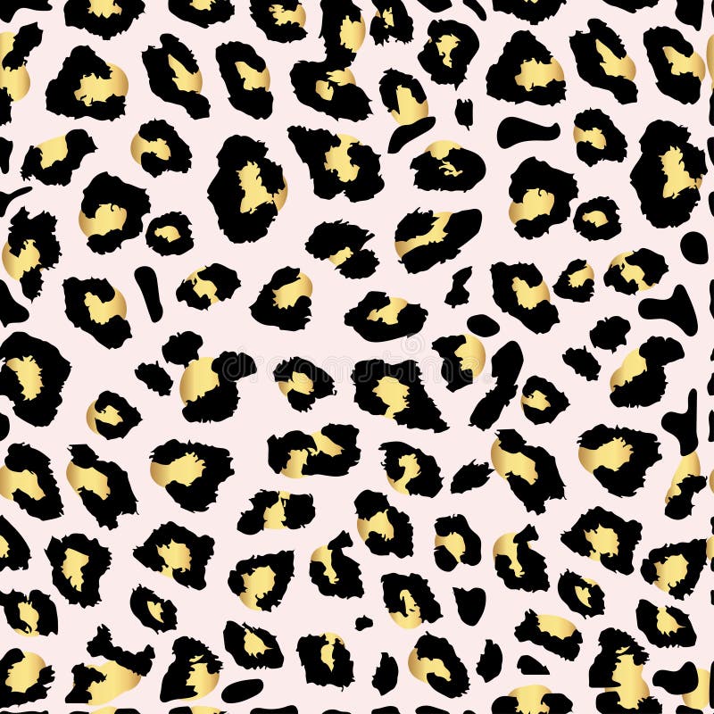 Seamless Gold Leopard Print. Vector Pattern, Texture, Background Stock ... Seamless Gold Leopard Print. Vector Pattern, Texture, Background Stock ...