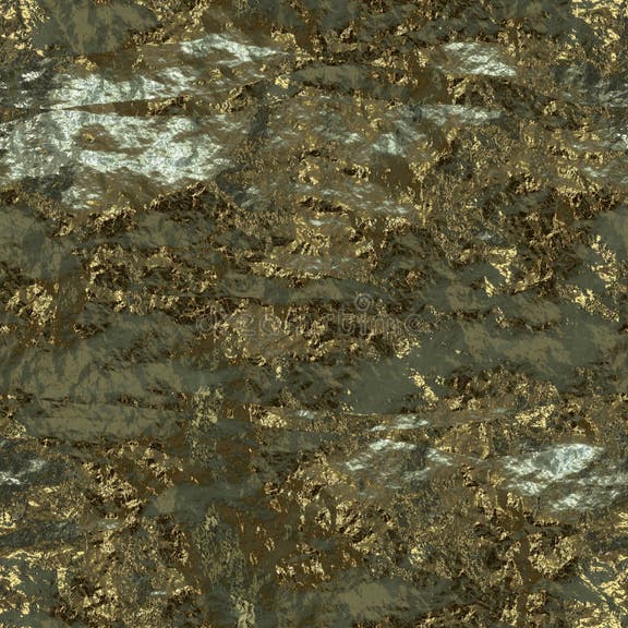 Seamless Gold Metal Pattern Stock Illustration - Illustration of ...