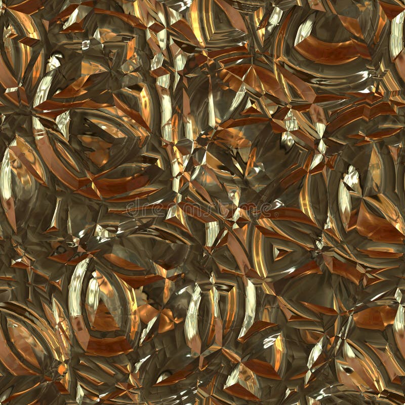 Seamless Gold Metal Pattern Stock Illustration - Illustration of ...