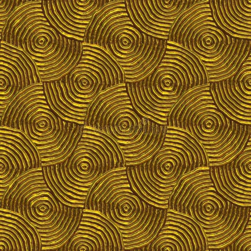 Seamless Gold Metal Pattern Stock Illustration - Illustration of ...