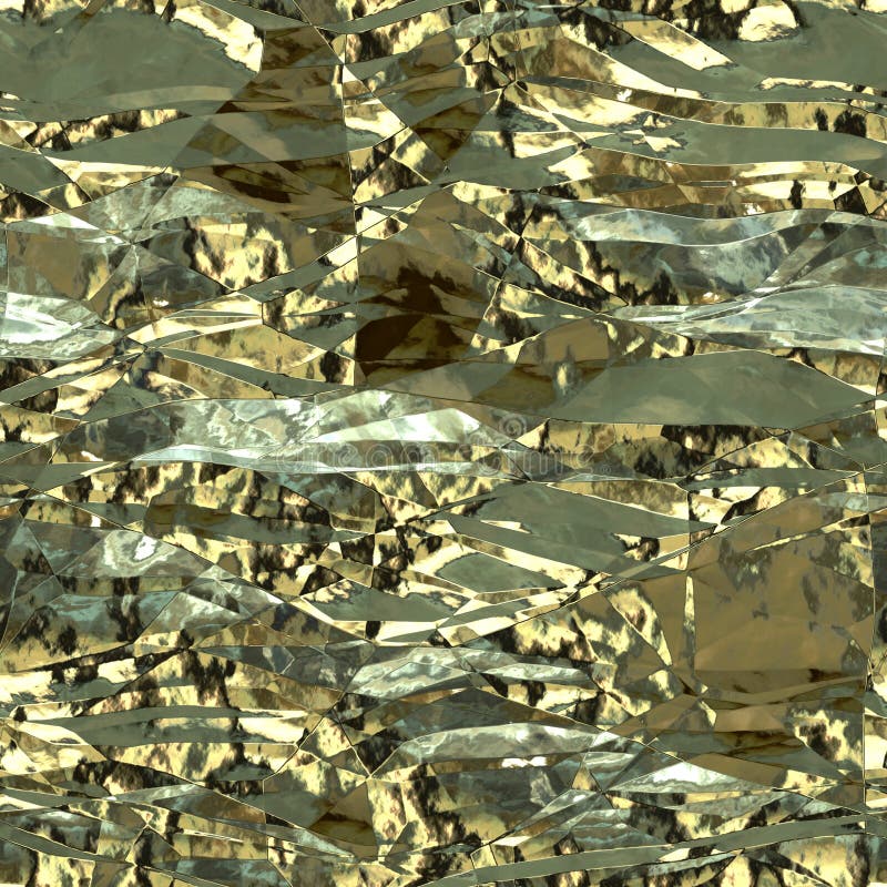 Seamless Gold Metal Pattern Stock Illustration - Illustration of ...