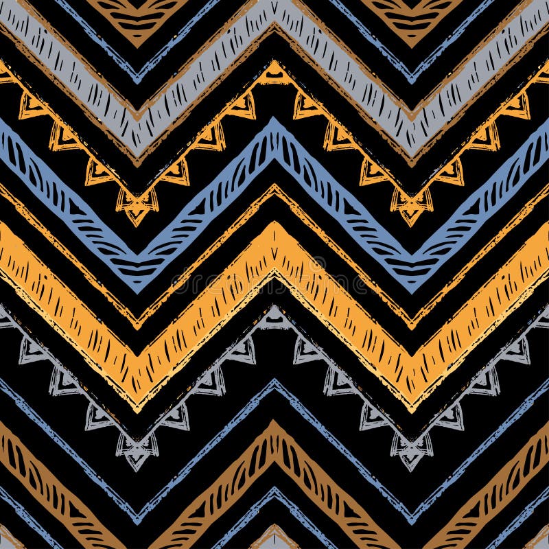 Ethnic Zigzag Seamless Pattern. Stock Vector - Illustration of fabric ... Ethnic Zigzag Seamless Pattern. Stock Vector - Illustration of fabric ...