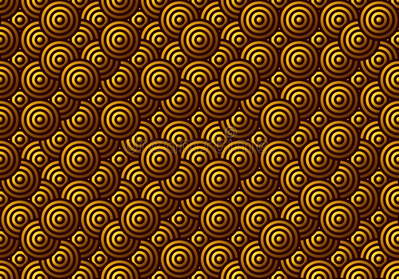 Seamless Gold Pattern stock vector. Illustration of round - 8082517