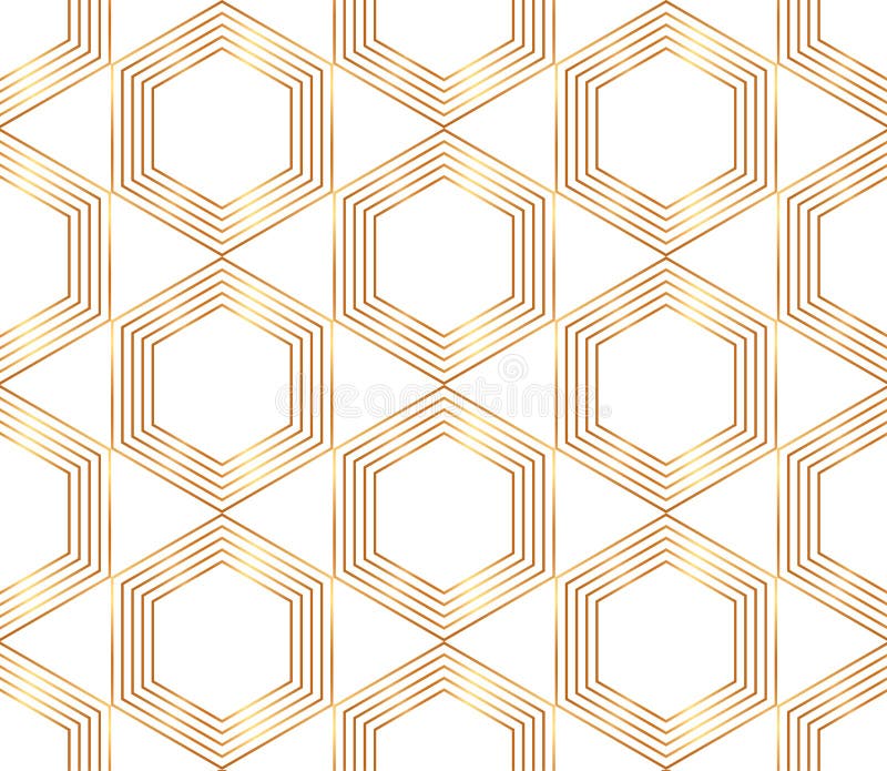 Seamless Golden Lines, Geometric Modern Pattern. Background with ...