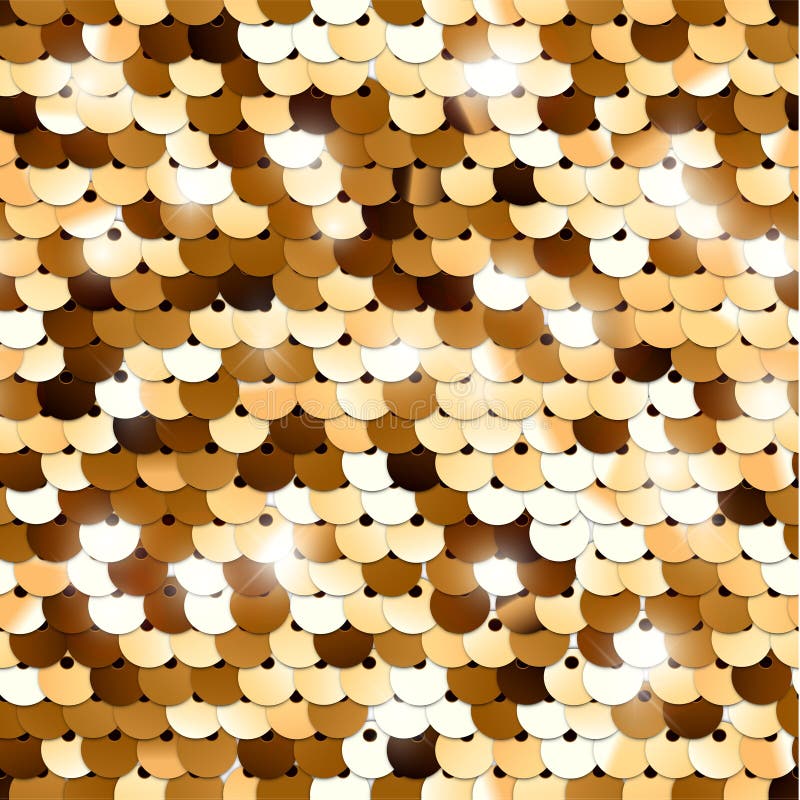 Seamless golden sequins stock vector. Illustration of seamless - 187241014