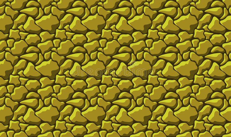 Seamless Golden Stone Texture Stock Vector - Illustration of brick ...