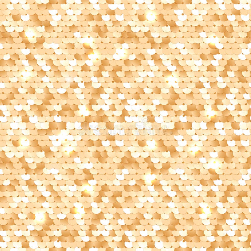 Seamless Golden Texture Sequins Stock Vector - Illustration of abstract ...
