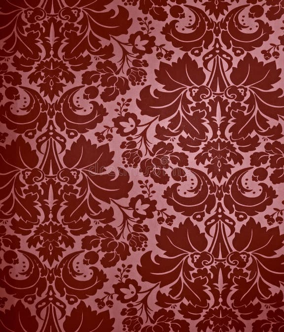Seamless Gothic Damask Wallpaper Background Stock Image - Image of ...
