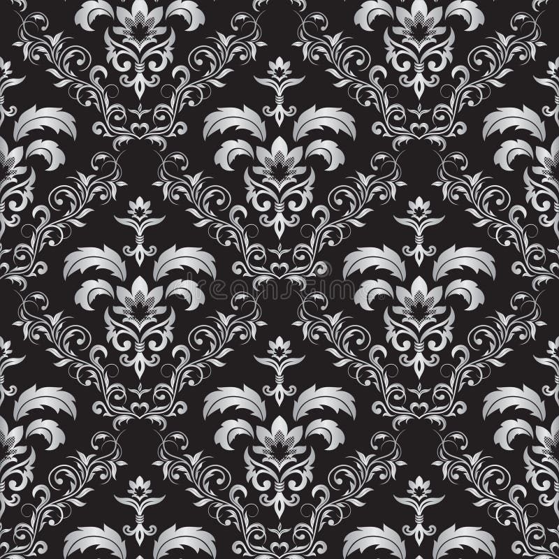 Seamless gothic ornament stock vector. Illustration of growth - 11582108