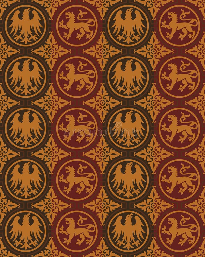 Seamless Gothic Vector Pattern Stock Vector - Illustration of ornament ...