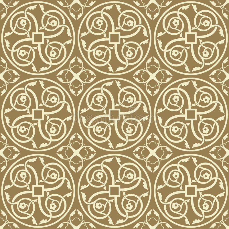 Seamless Gothic Vector Pattern Stock Vector - Illustration of ...