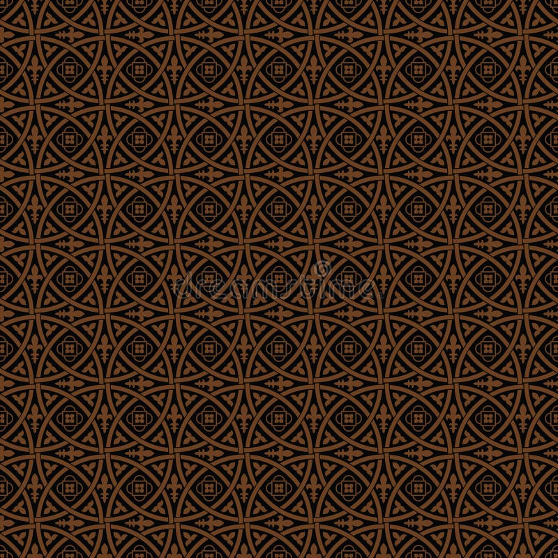 Seamless Gothic Vector Pattern Stock Vector - Illustration of heraldic ...