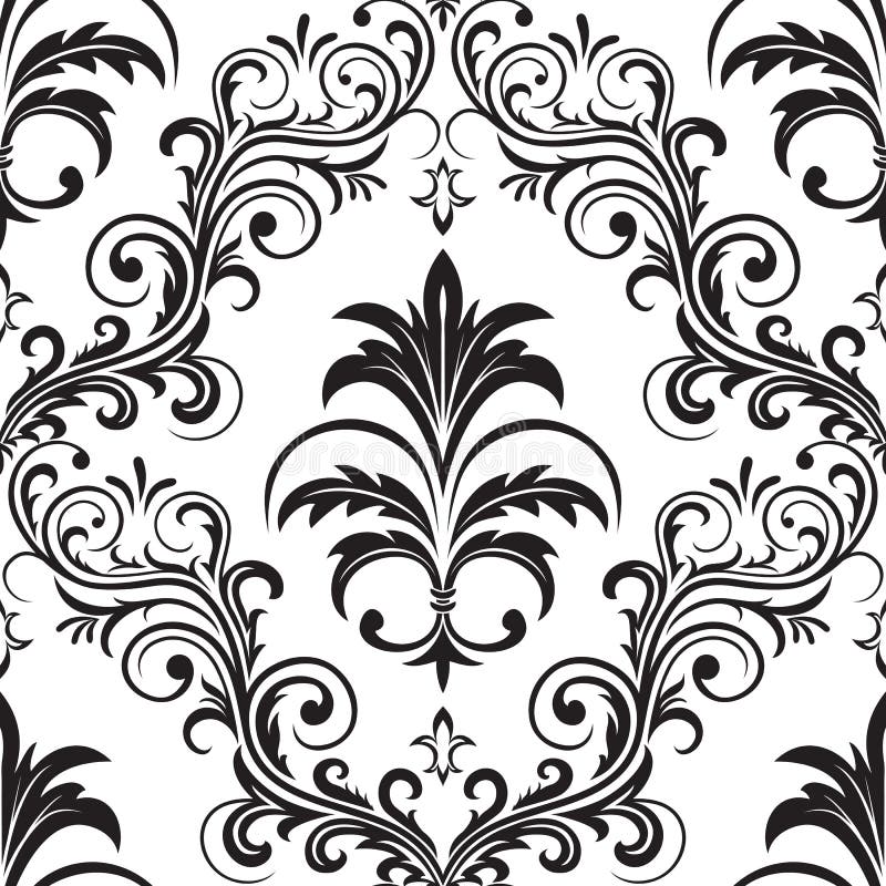 Seamless gothic wallpaper stock vector. Illustration of growth - 11464522