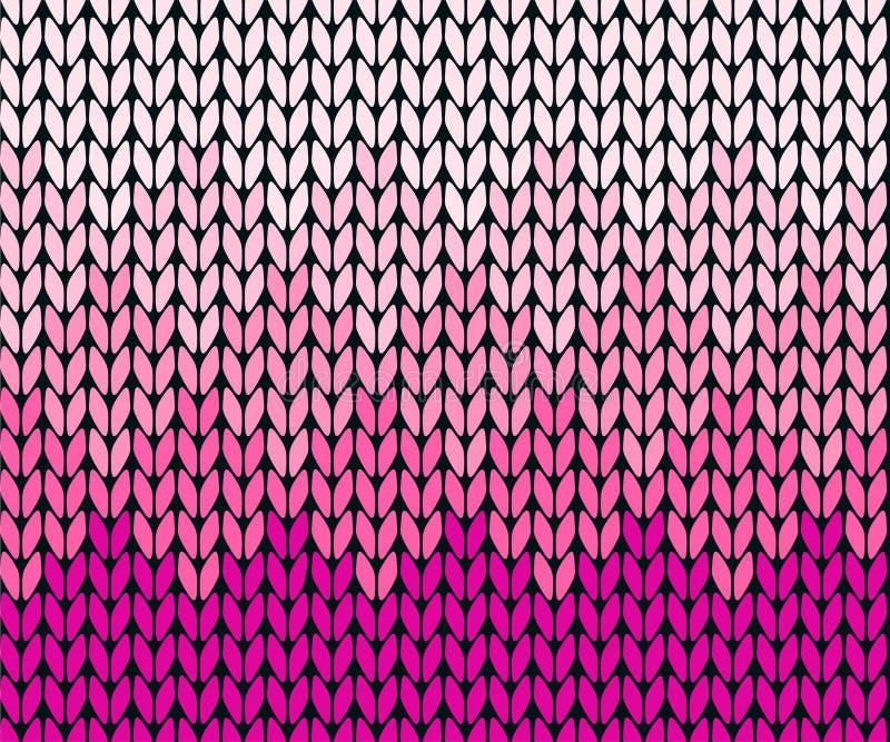 Seamless Gradient Knitted Pattern Stock Vector - Illustration of design ...