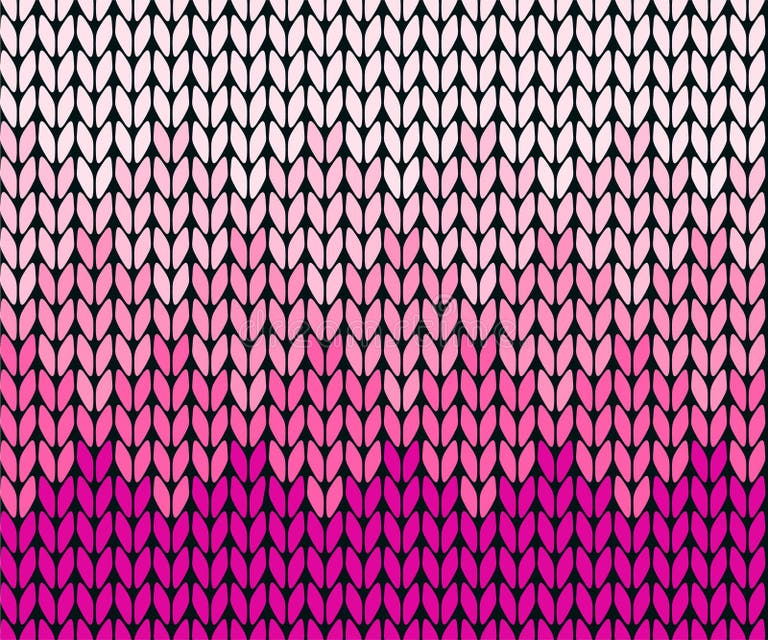 Seamless Gradient Knitting Pattern Stock Vector - Illustration of ...