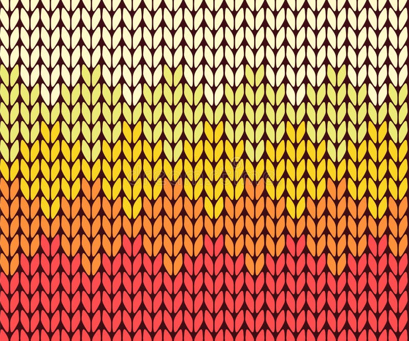 Seamless Gradient Knitted Pattern Stock Vector - Illustration of design ...