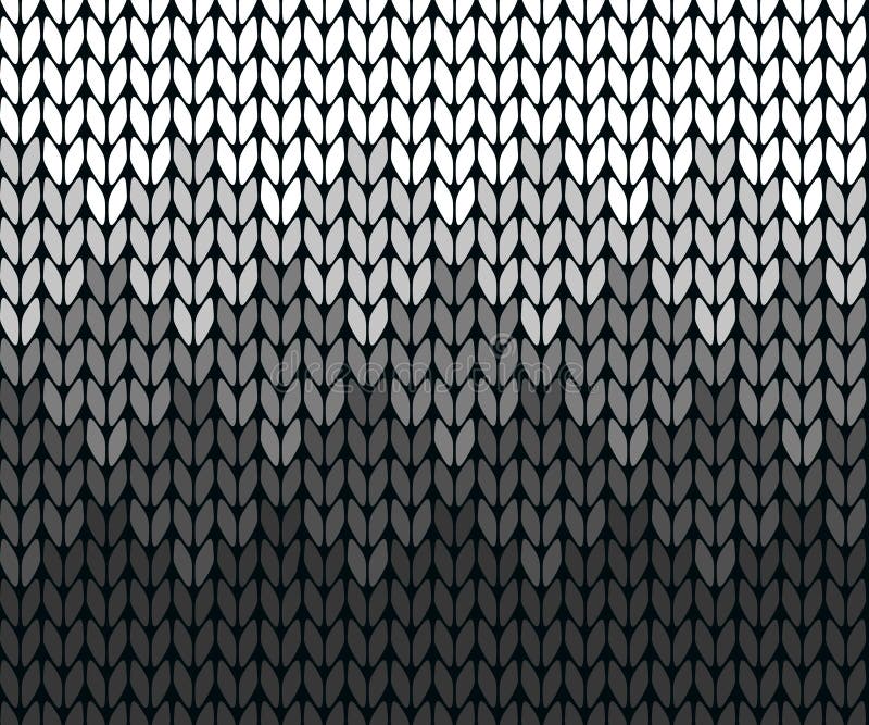 Seamless Gradient Knitted Pattern Stock Vector - Illustration of design ...