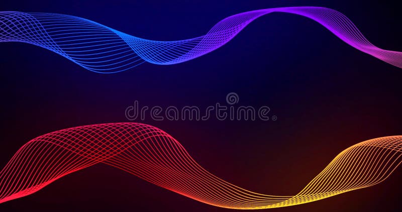 Seamless Gradient Lines Background. Abstract Waves Stock Illustration ...