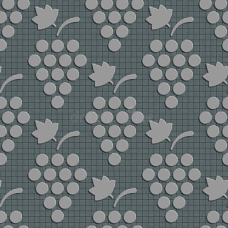 Seamless Grapes Pattern stock vector. Illustration of element - 57355551