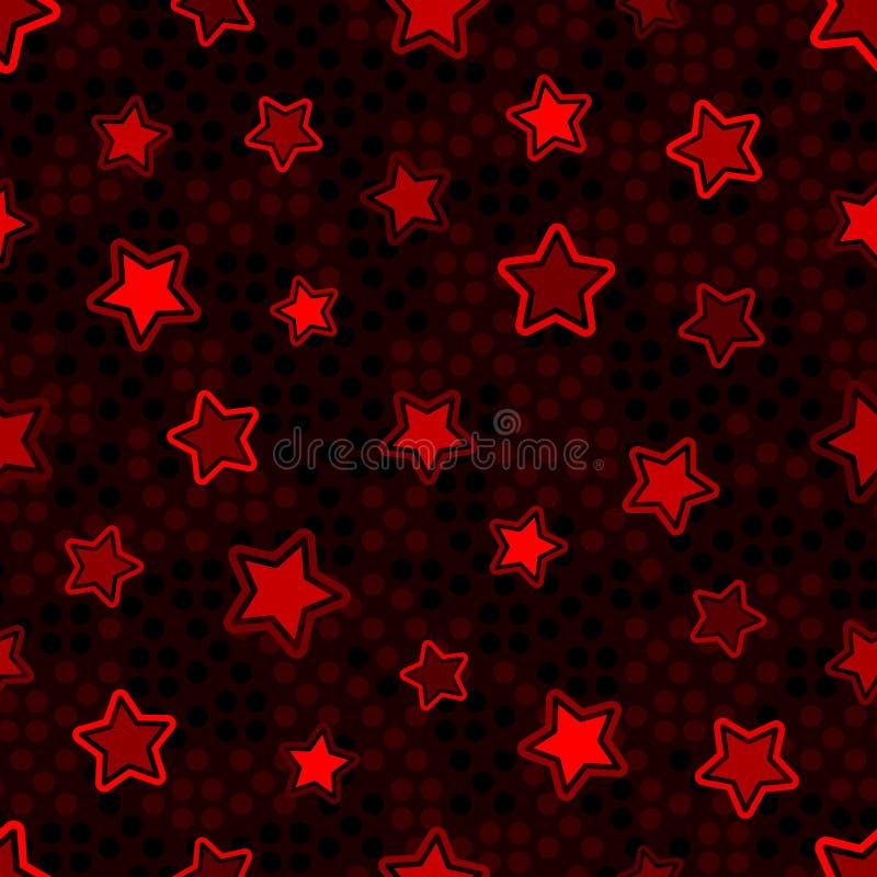 Seamless Graphic Pattern with Simple Geometric Shape of the Stars Stock ...