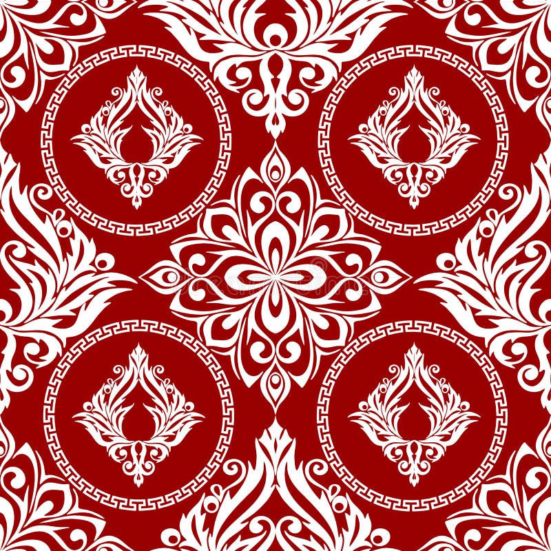 Seamless Graphic Pattern, Tile with Abstract Geometric White Ornament ...