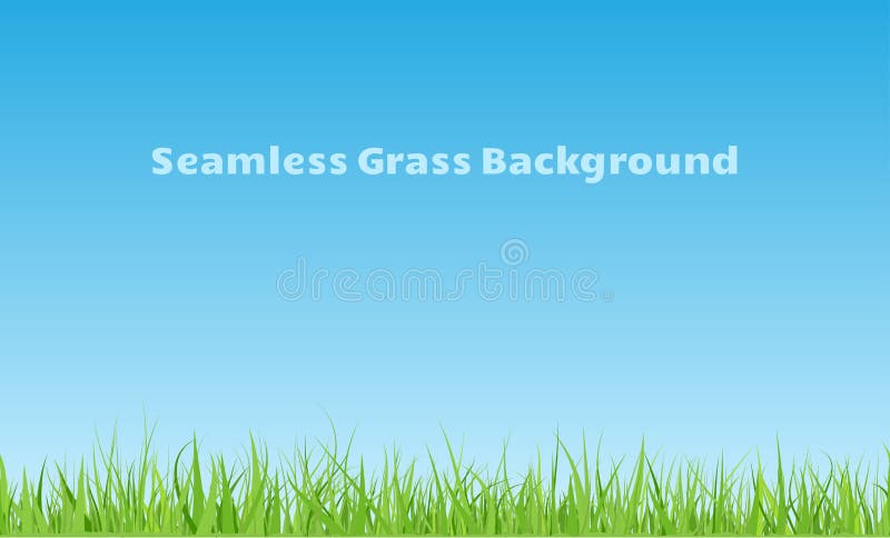 Seamless grass background stock vector. Illustration of natural - 43833460