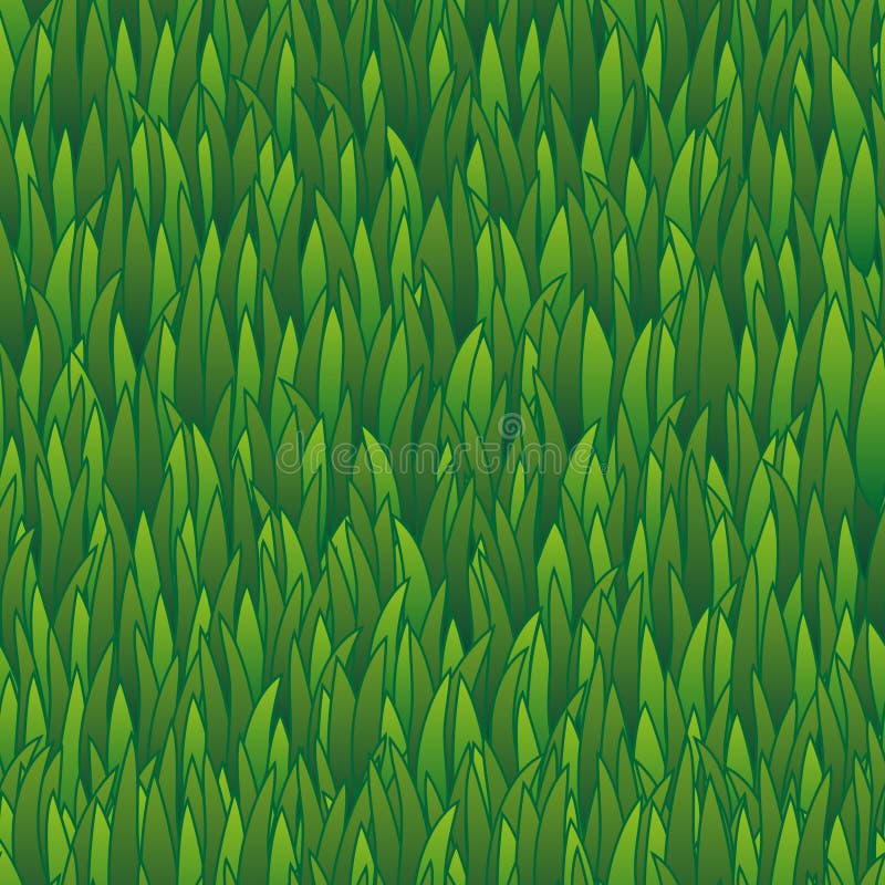 Seamless Grass Pattern, Lawn Nature Illustration for Wallpaper Stock ...